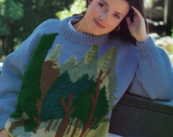Forest Sweater Knitting Pattern - Etsy