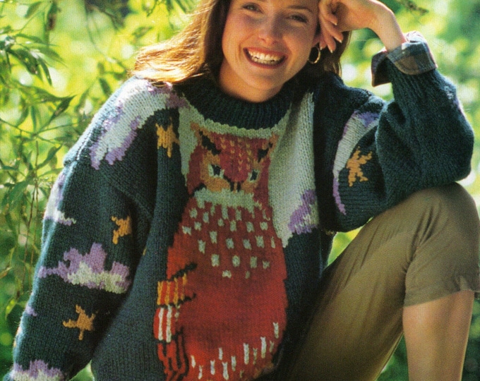 Noble Forest Sweater Knitting Pattern | Adult Oversized Pullover Jumper ...