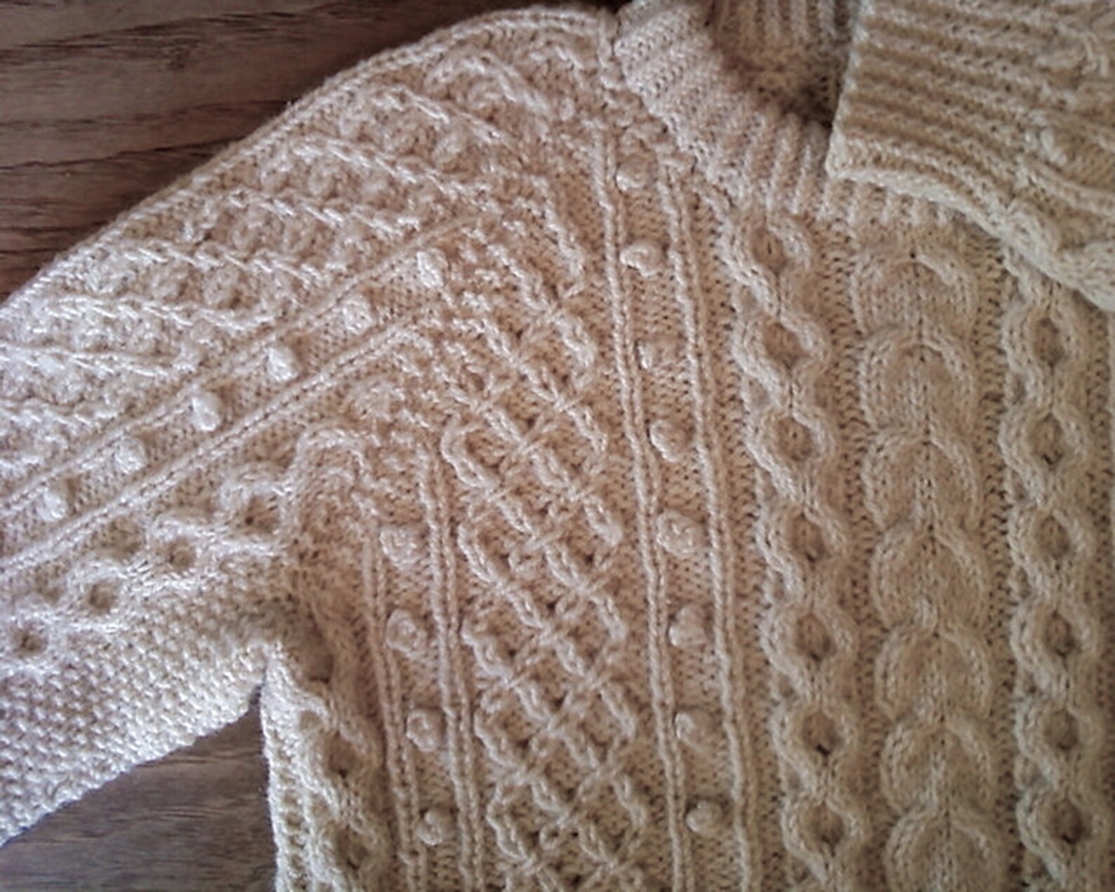 Irish Fisherman Pullover Sweater Knitting Pattern | Vintage 1967 ...