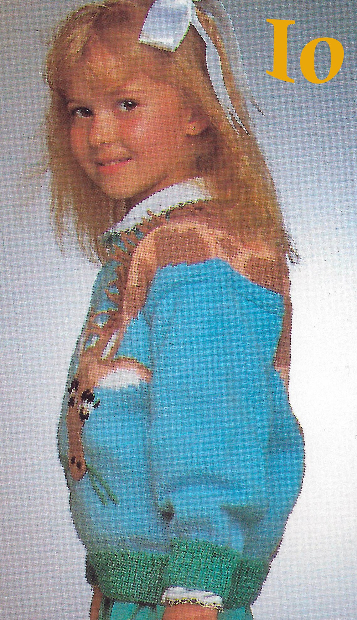 Kids Giraffe Pullover Sweater Knitting Pattern | 1988 Childrens Jumper ...
