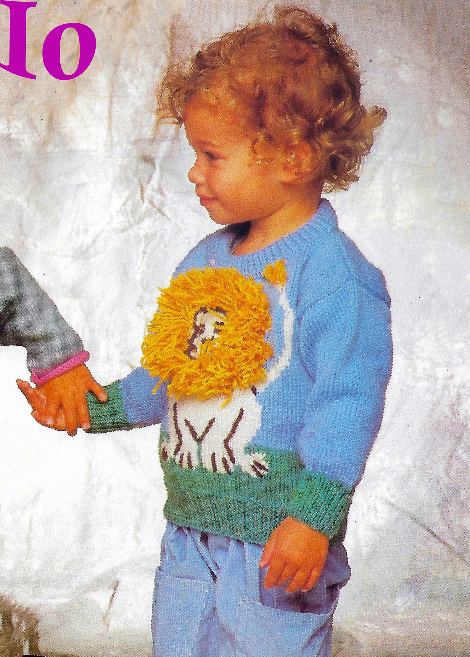 Childs Lion Sweater Knitting Pattern | Vintage 1988 Pullover Jumper ...