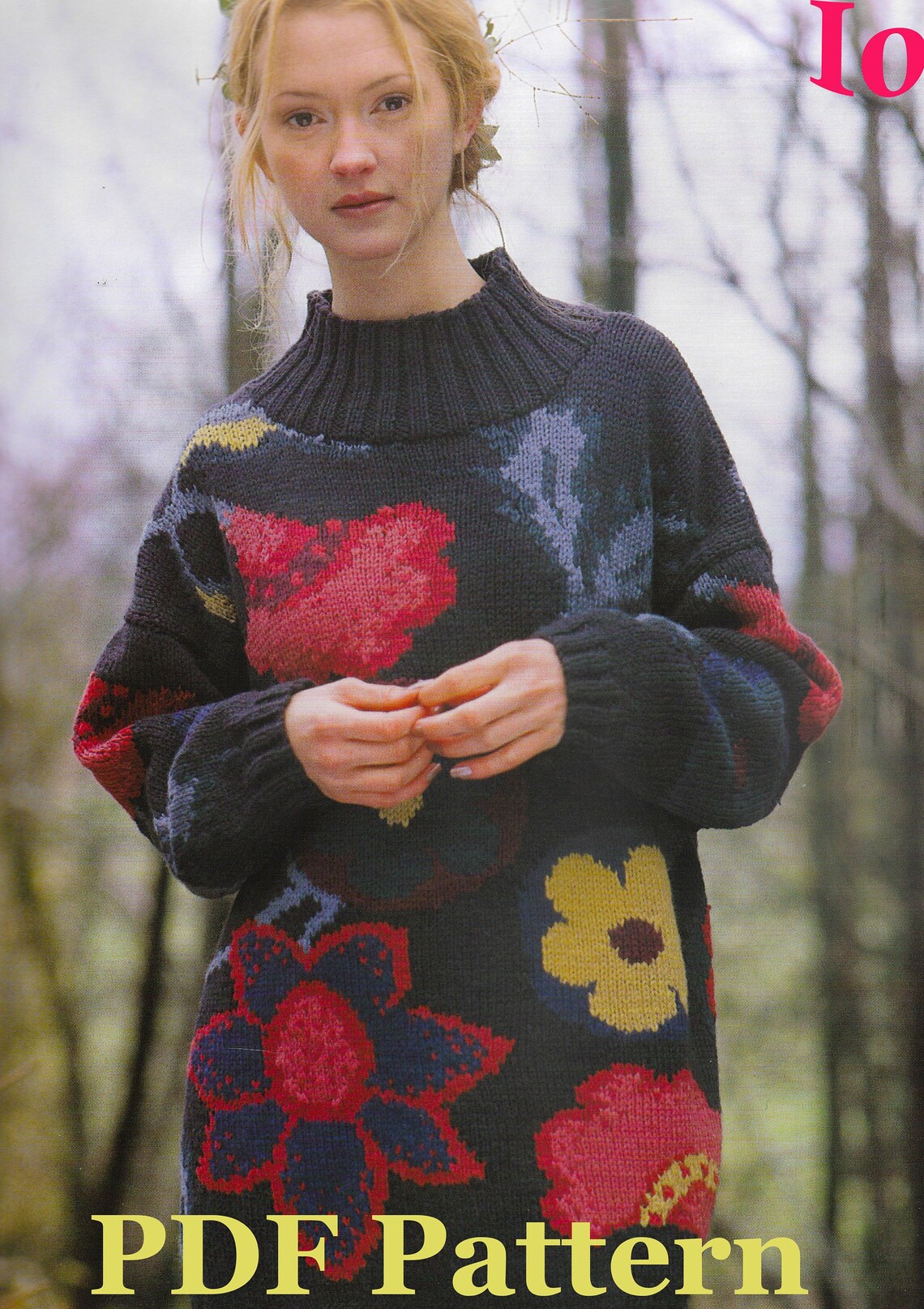 Flora Sweater Knitting Pattern | Womens Flower Pullover Jumper ...