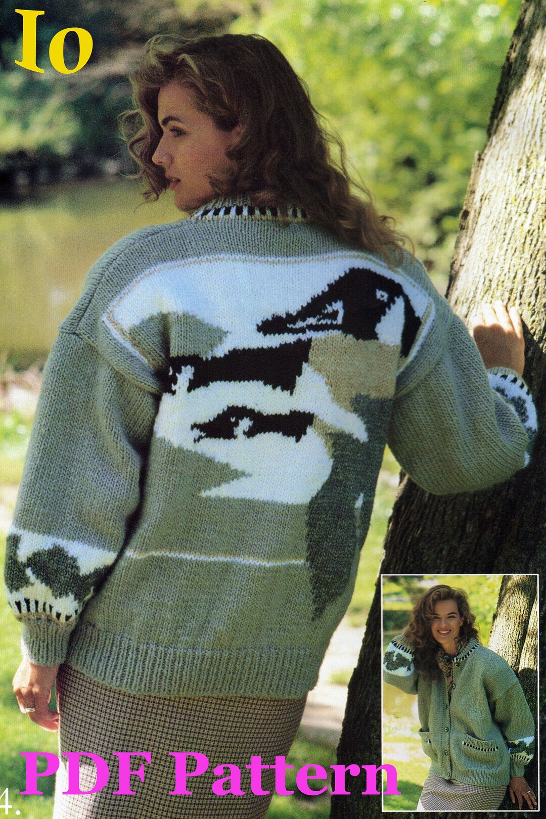 Canada Geese Cardigan Knitting Pattern | Womens Jumper | Buttons ...