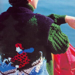 Whitewater River Canoe Knitting Pattern | Pullover Sweater and Vest ...