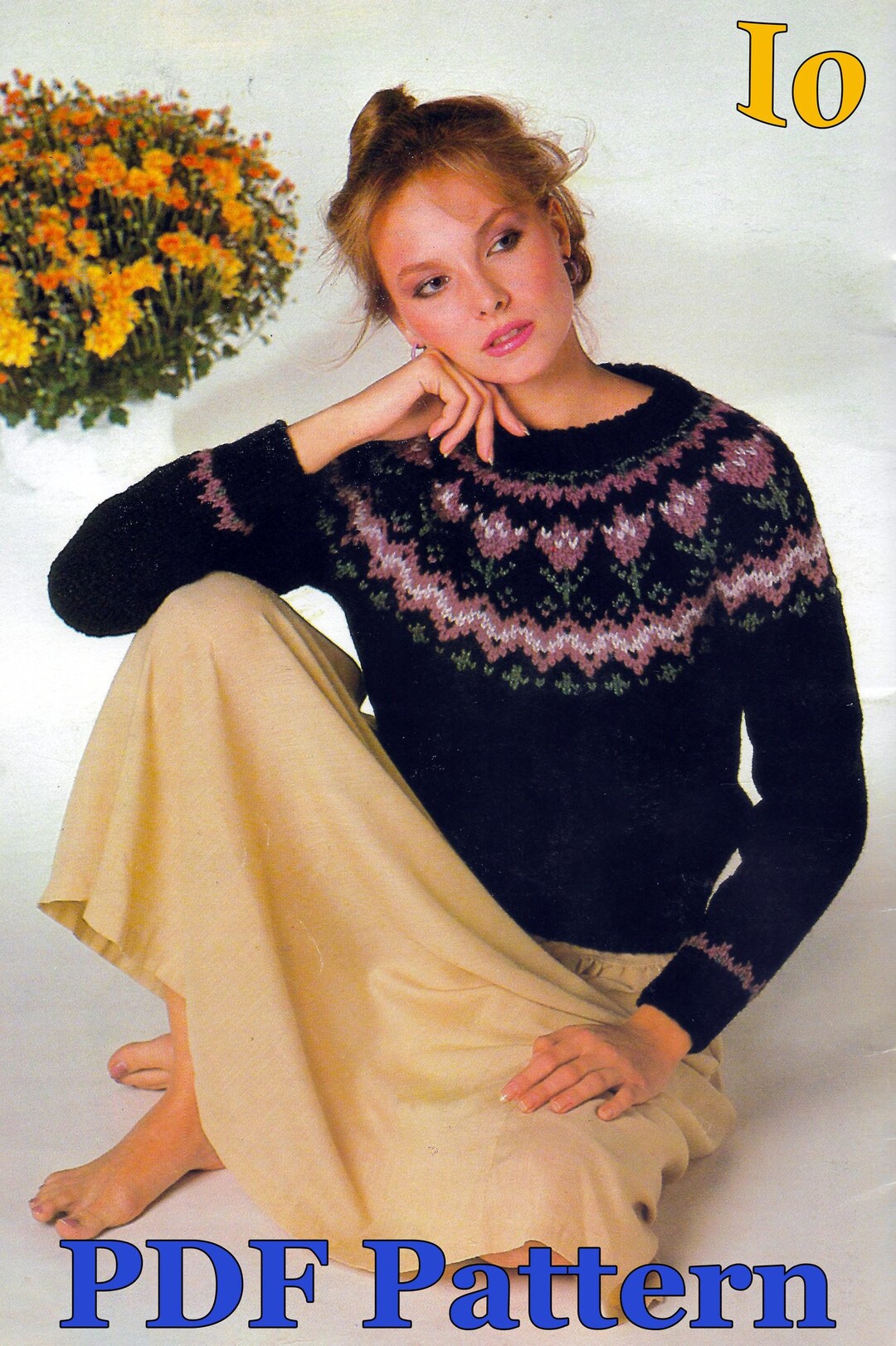 Winter Dreams Sweater Knitting Pattern | Women Fair Isle Pullover ...