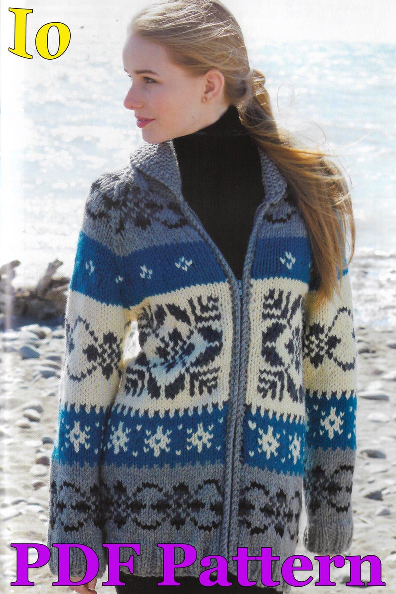 Nordic Stag Jacket Knitting Pattern | Intarsia Fair Isle Colorwork ...