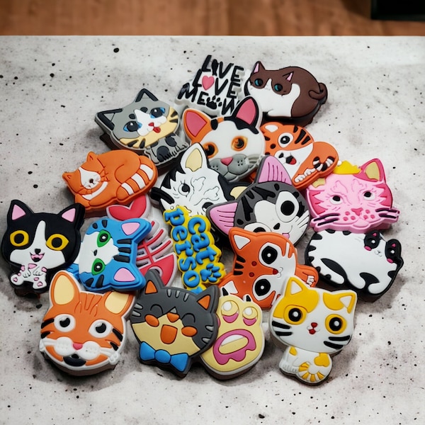 Croc Shoe Charms Croc Jibbitz Cats - Etsy