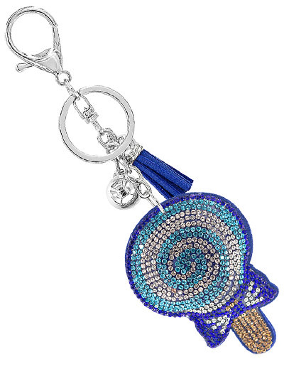 Lollipop Candy Keychain, Key Ring, Sweets Wristlet Keychain, Bling ...