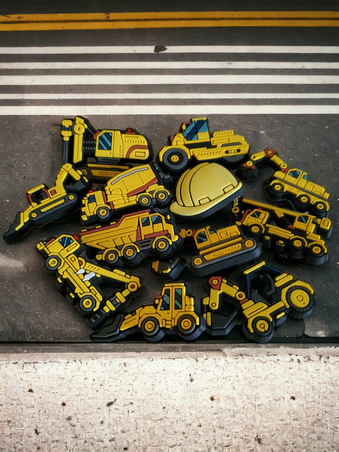 Construction Croc Charms, Builder Jibbitz, Hard Hat Croc Decor ...