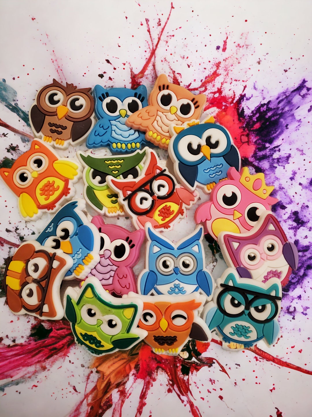 Owl Croc Charms, Wise Bird Jibbitz, Nocturnal Shoe Decor, Hoot-hoot ...