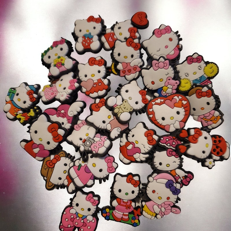 Hello Croc Kitty Charms - Etsy