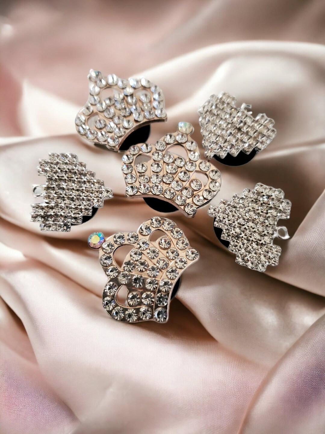 Heart Croc Charms, Love Jibbitz, Romantic Shoe Decor, Crown Croc Charms ...