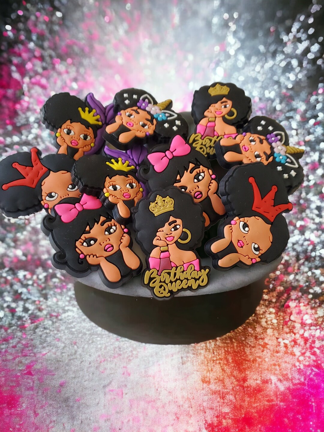 Black Girl Magic Croc Charms, Melanin Shoe Charms - Etsy