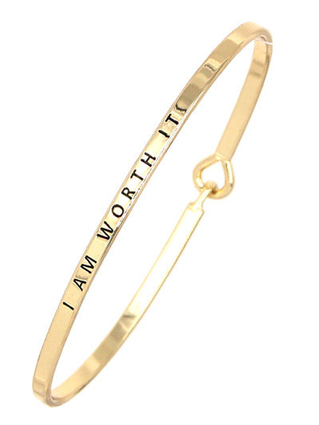 I Am Worth It Bracelet, Motivational Words, Encouragement Gift ...