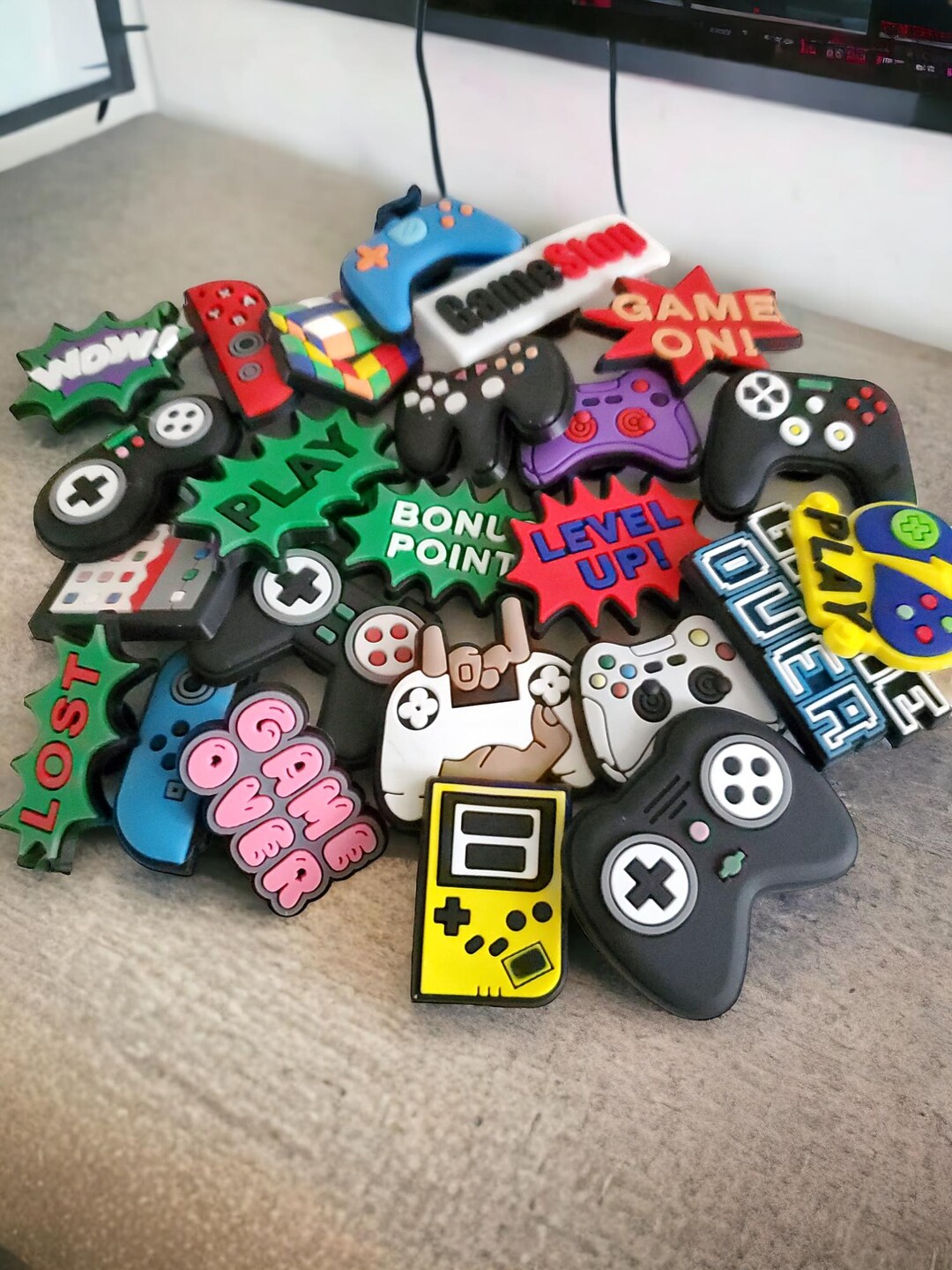 Gamer Croc Charms - Etsy