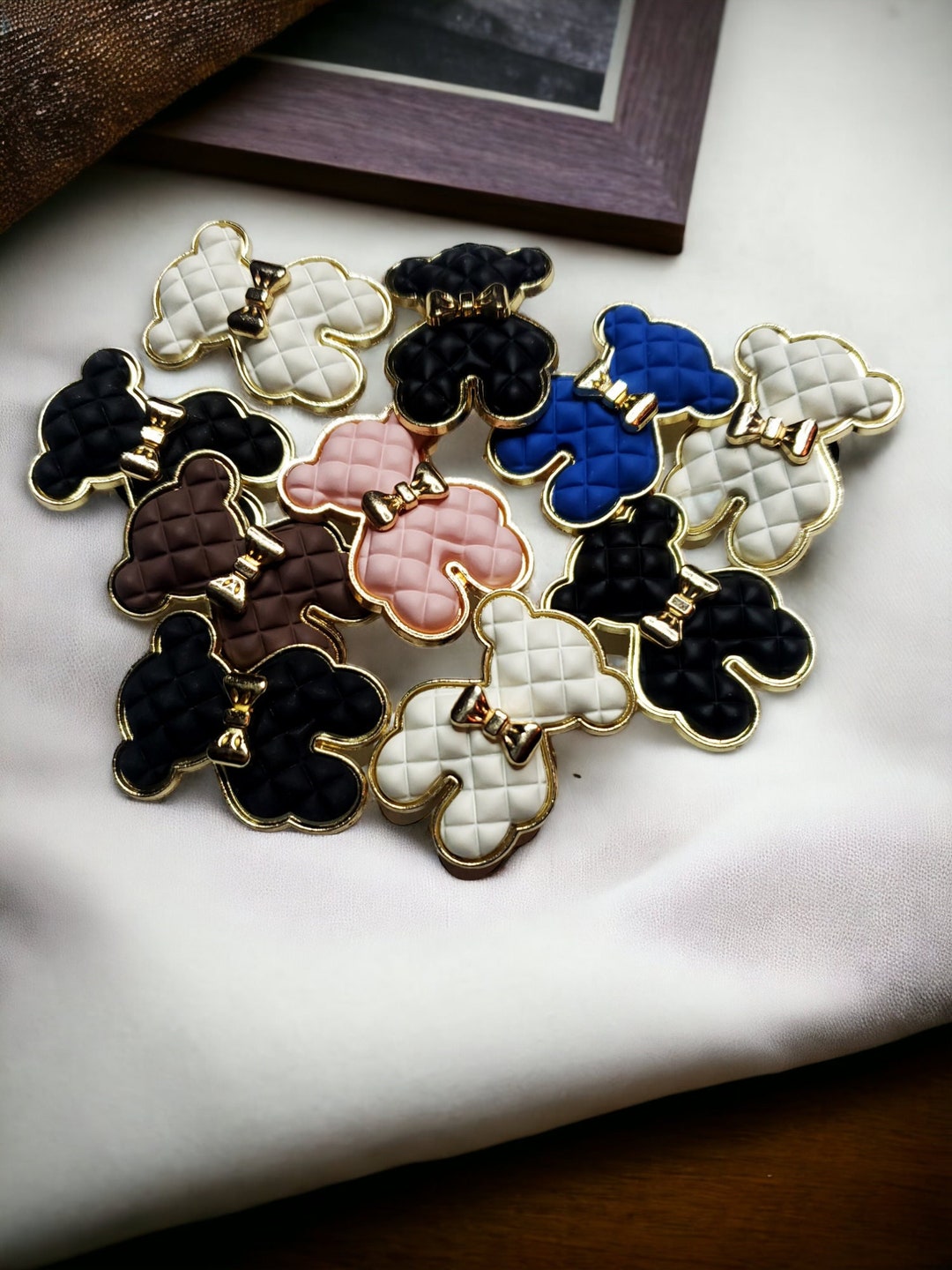 Teddy Bear Croc Charms, Bear Jibbitz for Crocs, Croc Shoe Decorations ...