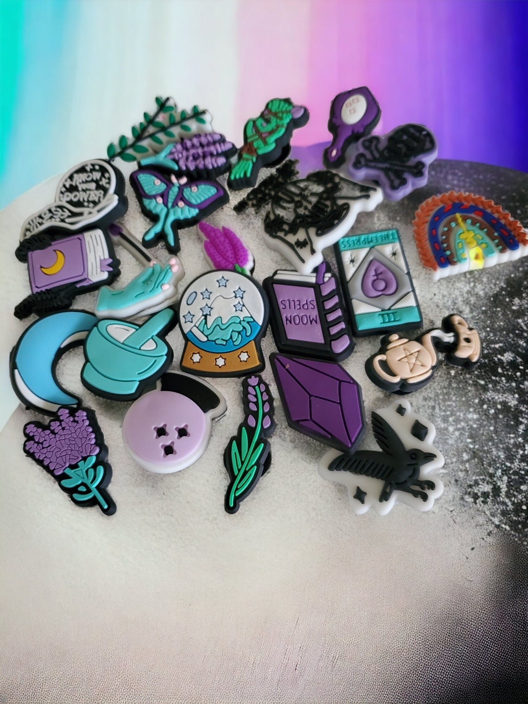 Magic Shoe Charms, Enchanted Shoe Decor, Spell Book Jibbitz, Mystical ...