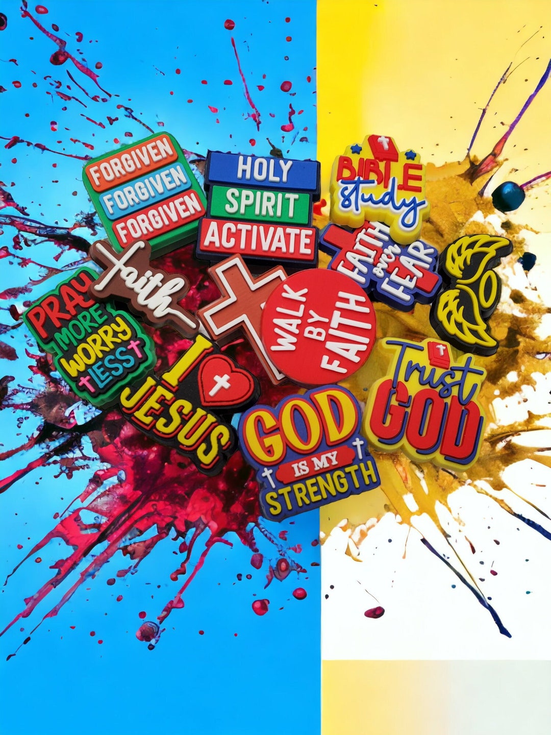 Christian Croc Charms, Catholic Shoe Charms, Religious Charms for Crocs ...