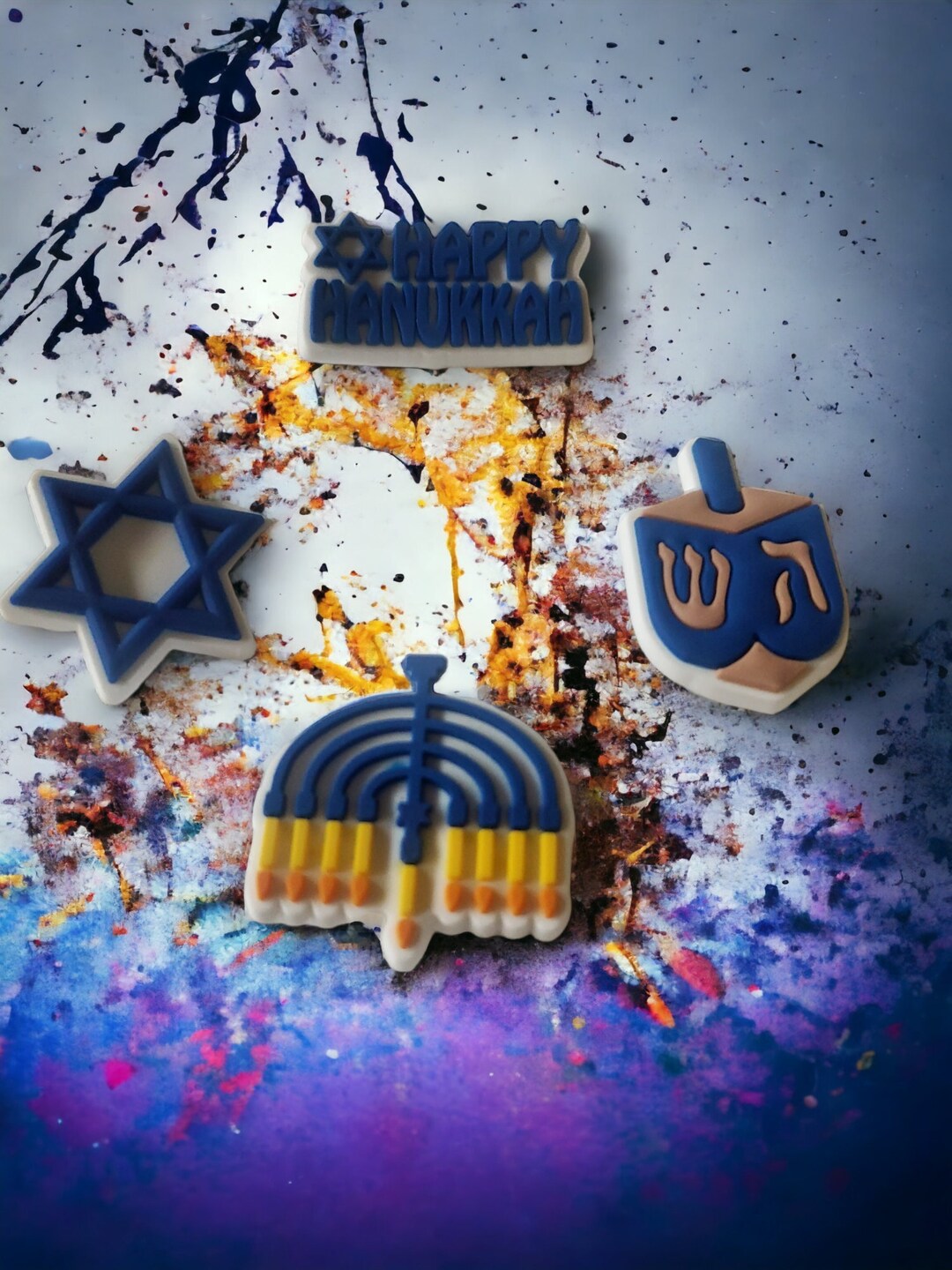 Hanukkah Croc Charms, Jewish Festival Jibbitz, Menorah Shoe Accessories ...