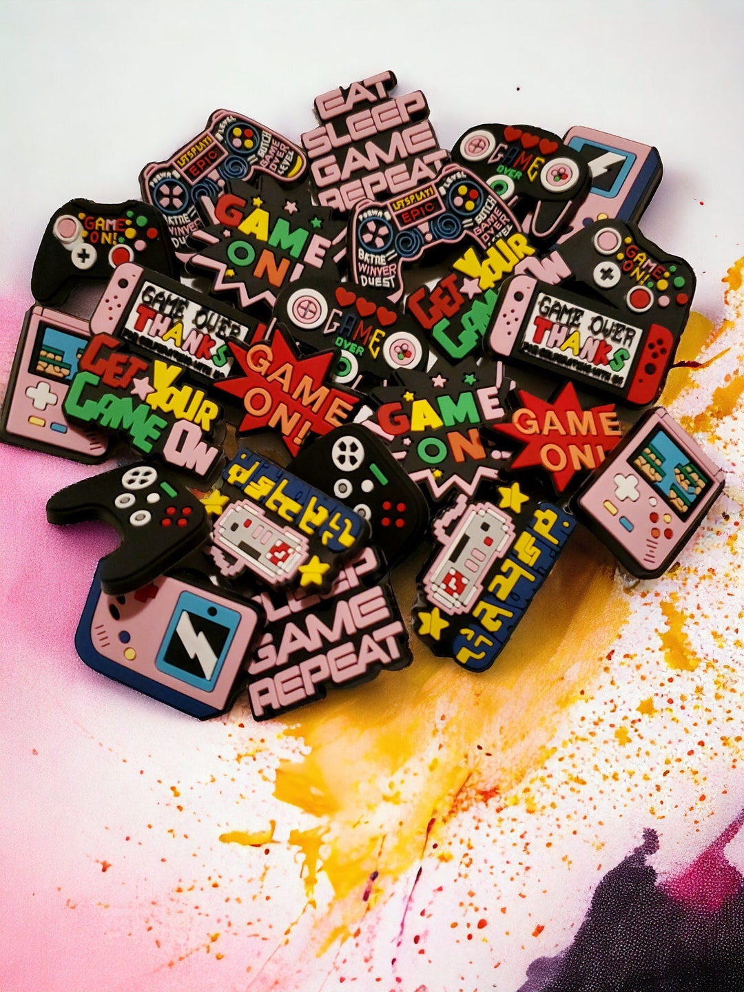 Gaming Croc Charms, Video Game Shoe Decor, Gamer Shoe Charms, Retro ...