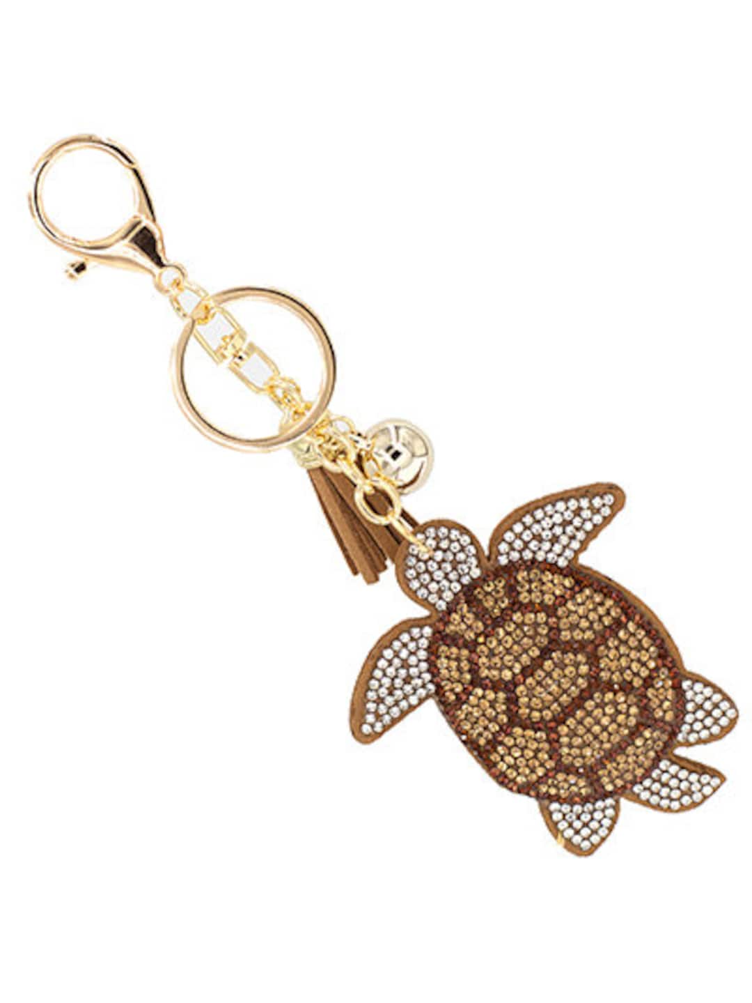 Turtle Rhinestone Keychain, Sealife Keychain, Keychain Wristlet, Purse ...