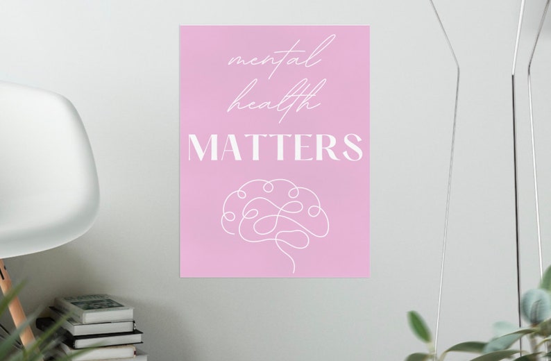 Mental Health Matters Poster - Etsy
