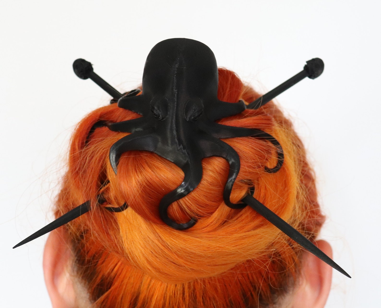 Octopus Hairpin Bun Cover Hair Accessories Cosplay Hair - Etsy