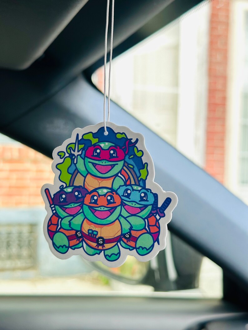 Squirtle Squad Ninja Turtles Air Freshener || Custom Pokemon Gift ...