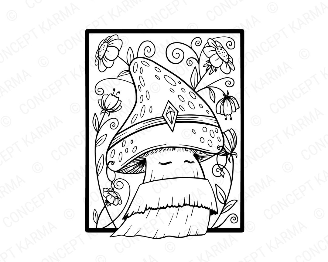Cartoon Mushroom | Princess Shroom | Vector Clip Art | SVG, EPS, PNG ...