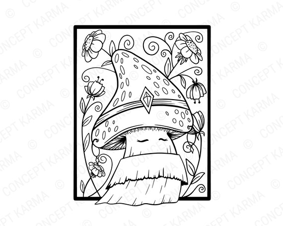 Cartoon Mushroom Princess Shroom Vector Clip Art SVG | Etsy