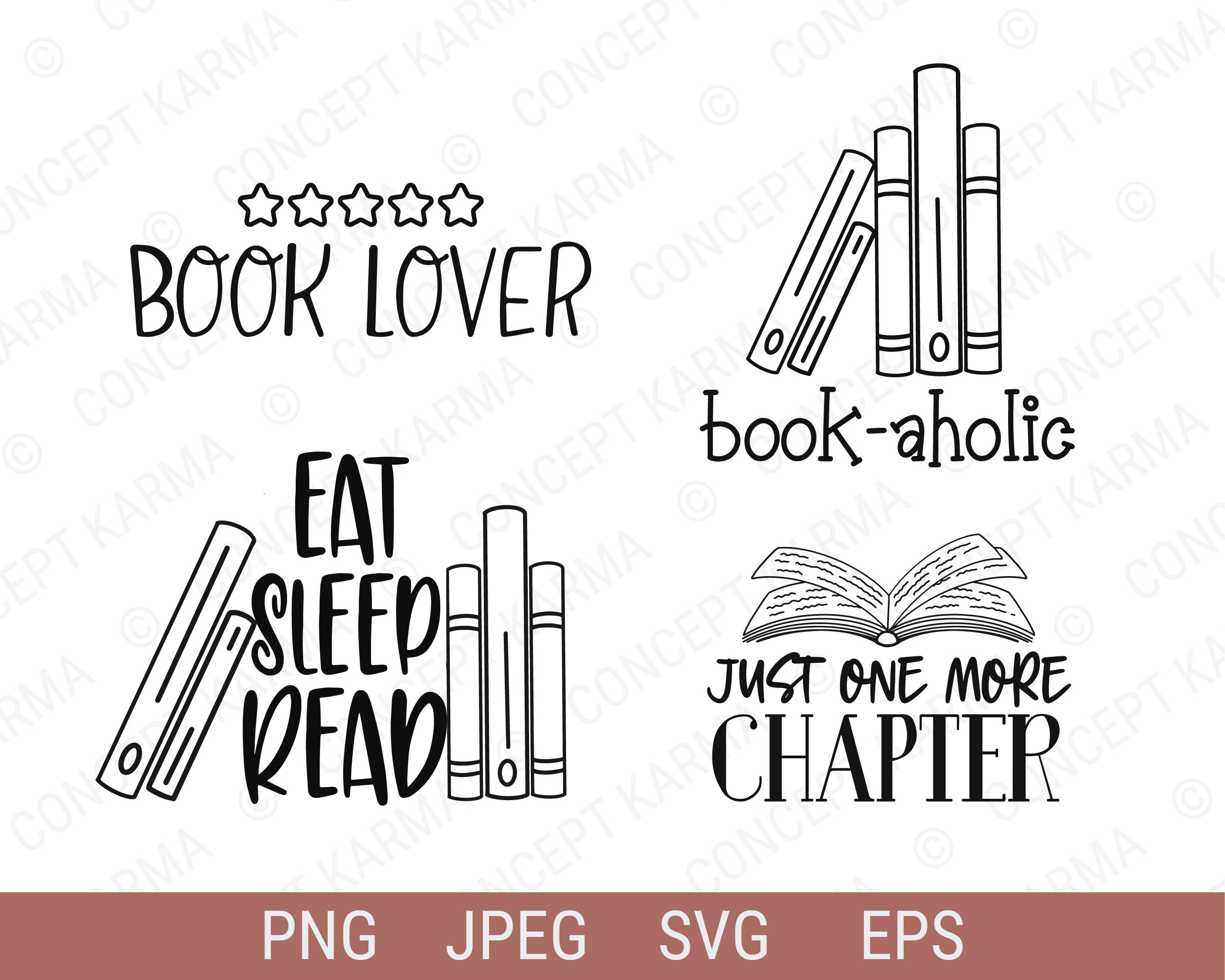 Book Lover Svg Bundle Reading Books Svg Book Worm Svg Book Svg Book ...