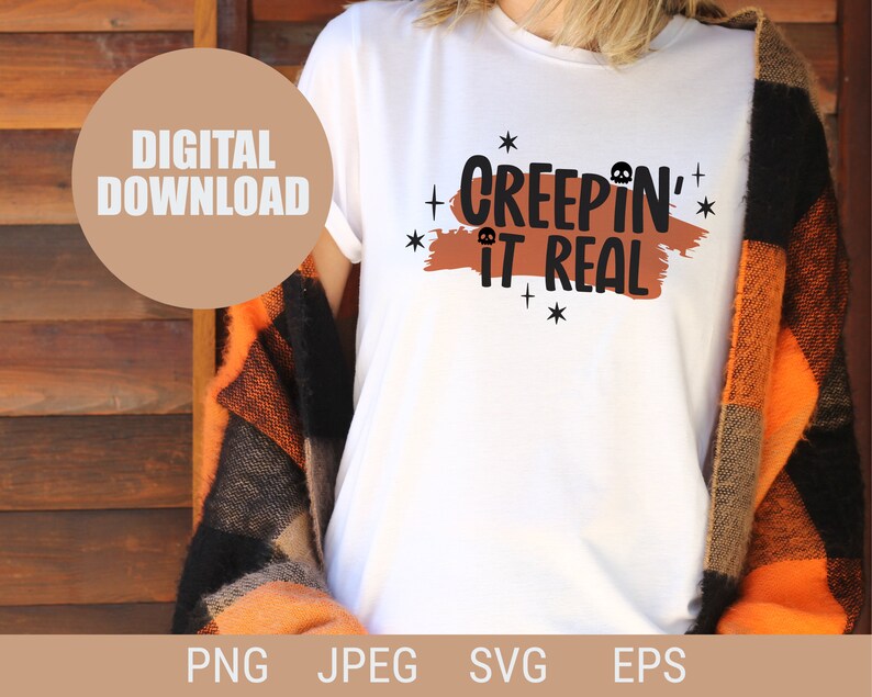 Creepin It Real Svg | Spooky Season Svg | Halloween Shirt Svg | Spooky ...