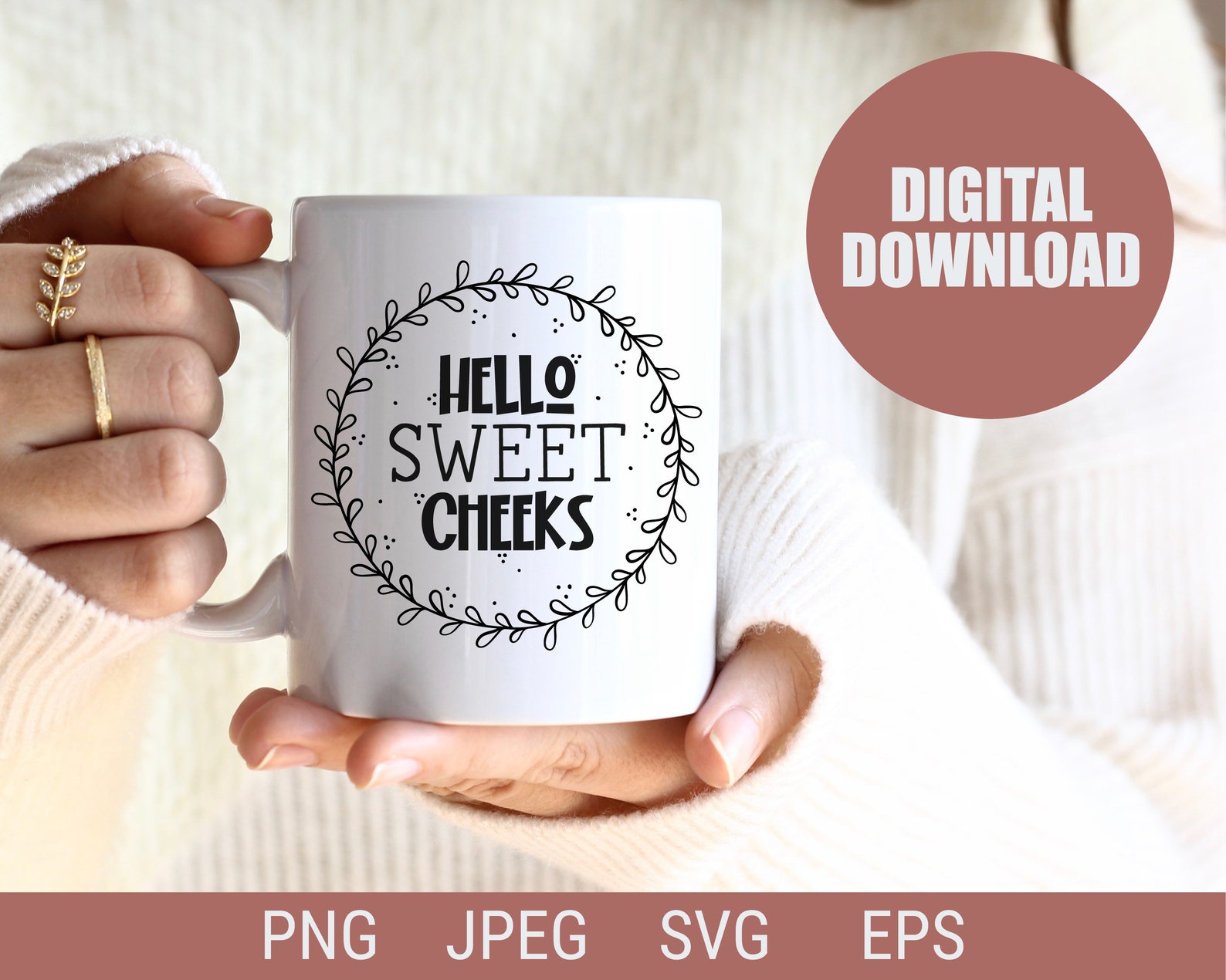 Hello Sweet Cheeks Svg Funny Bathroom Svg Toilet Humour - Etsy