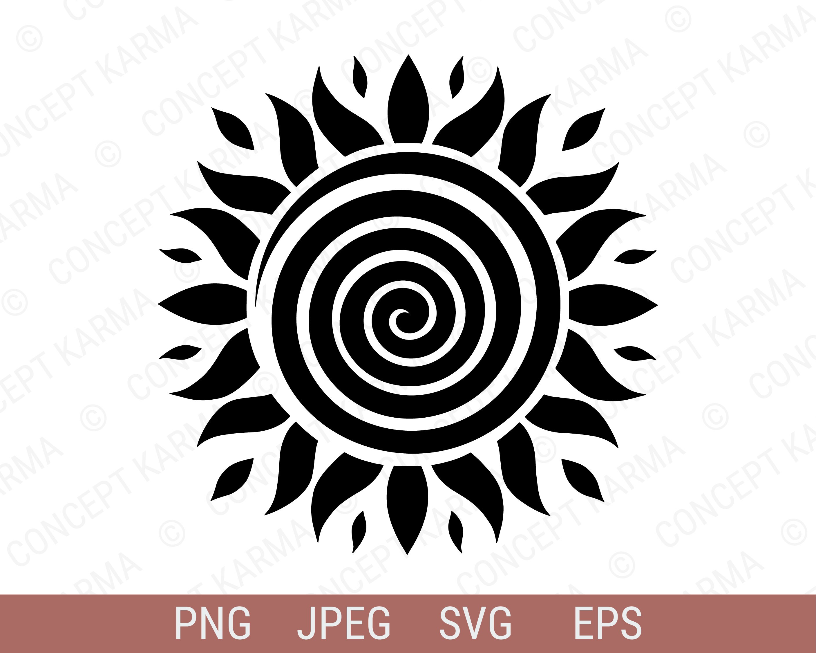 Sun Svg Fancy Black Sunshine Silhouette Svg Nature Clipart PNG, JPG ...