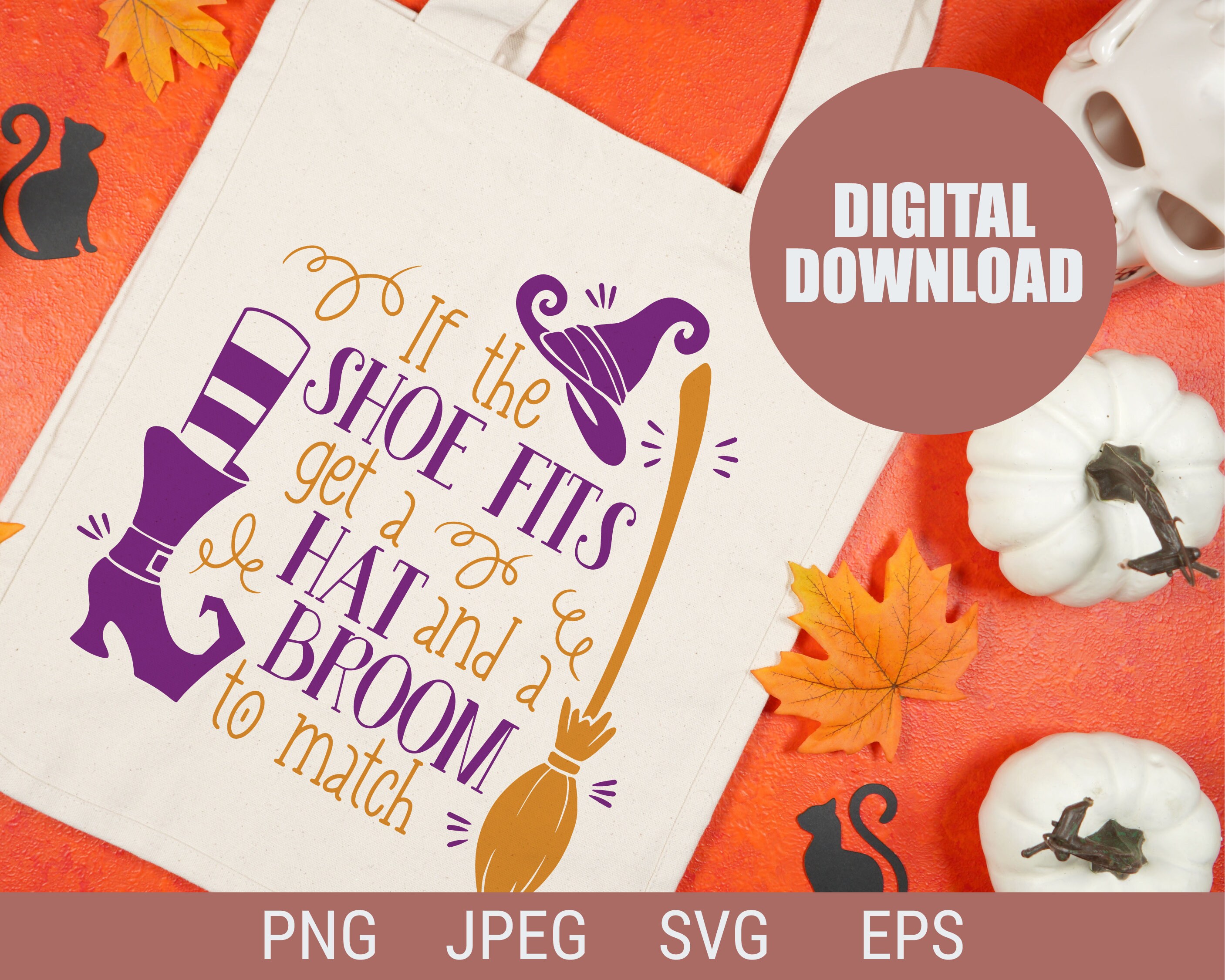 If the Shoe Fits Svg | Halloween Bag Svg | Candy Bag Svg | Trick or ...