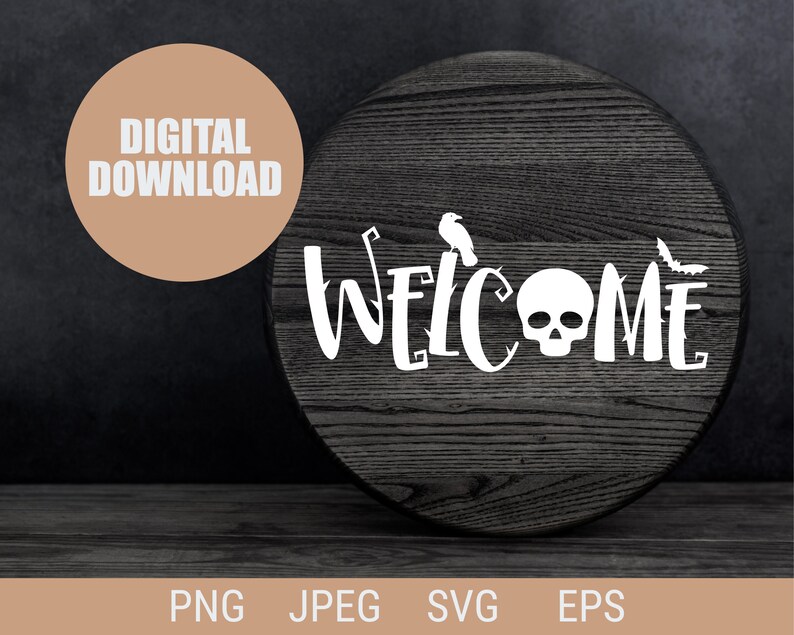 Welcome Sign | Halloween Sign Svg | Spooky Door Sign Svg | Farmhouse ...