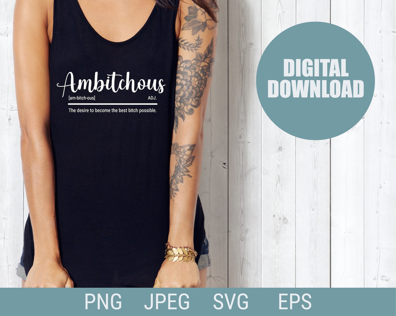 Ambitchous Svg | SVG, PNG, EPS | Boss Babe | Queen B | Inspirational ...