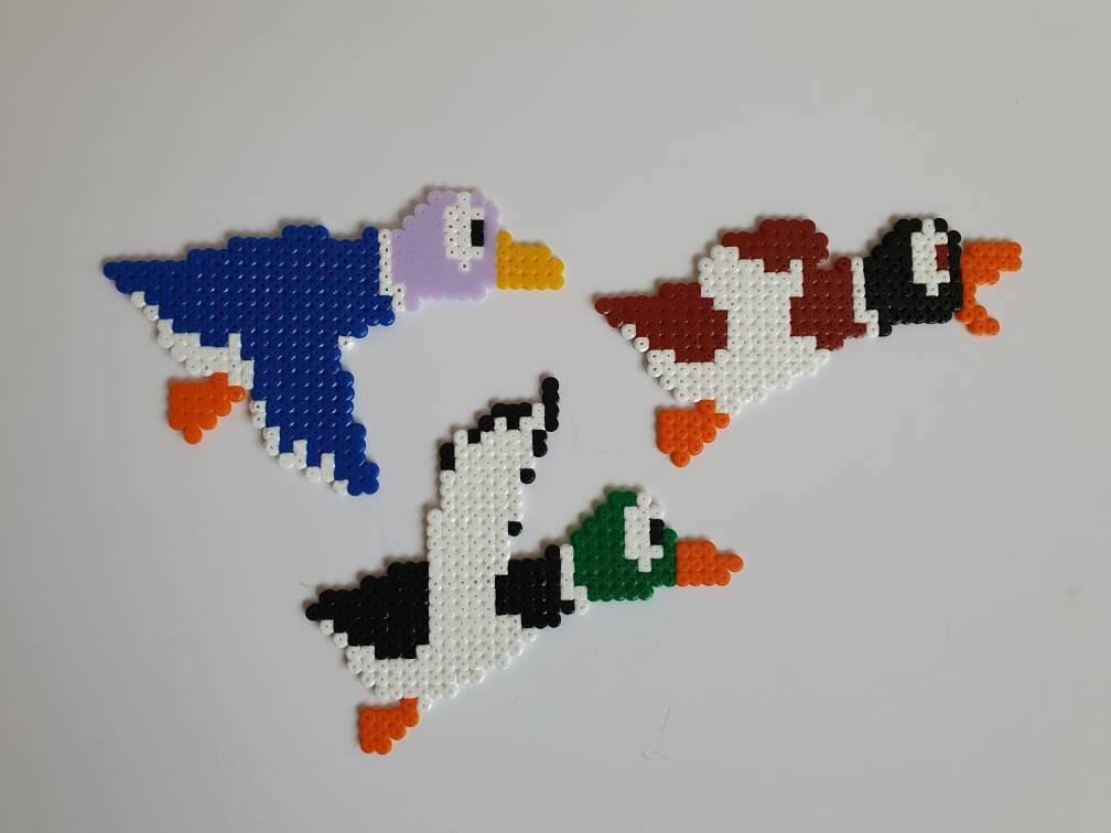 Duck Hunt Pixel Bead Art Set of 3 - Etsy UK