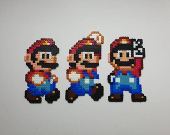 Super Mario World 3-up Moon Perler Fuse Bead Keychain - Etsy