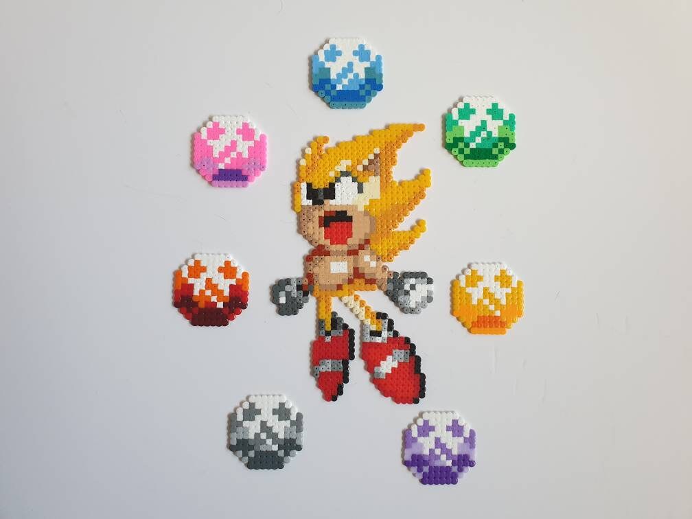 Super Sonic Bead Art | Etsy