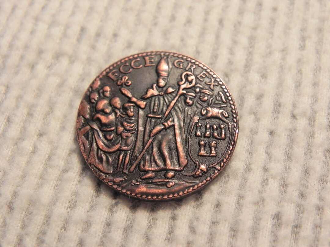 St Patrick Halfpenny Coin "copper" Irish Token Lucky Shamrock Blessing ...