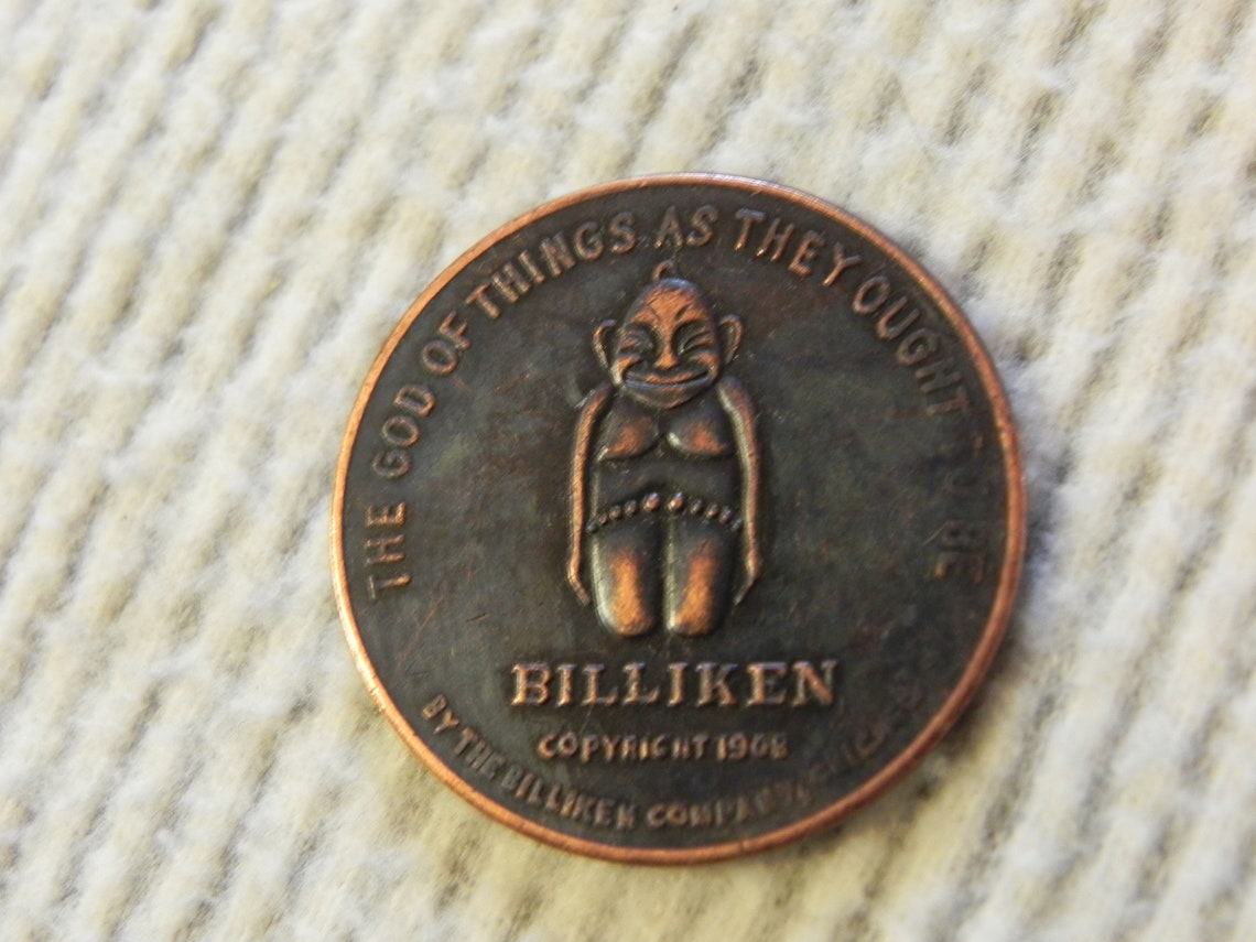 BILLIKEN Lucky Coin Token Pocket Piece Good Luck 1908 Chicago - Etsy