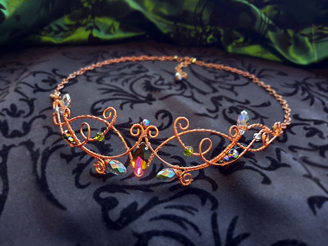 Tiara Elven Tiara Diadem Elvish Tiara Rose Gold Tiara Elven Diadem ...