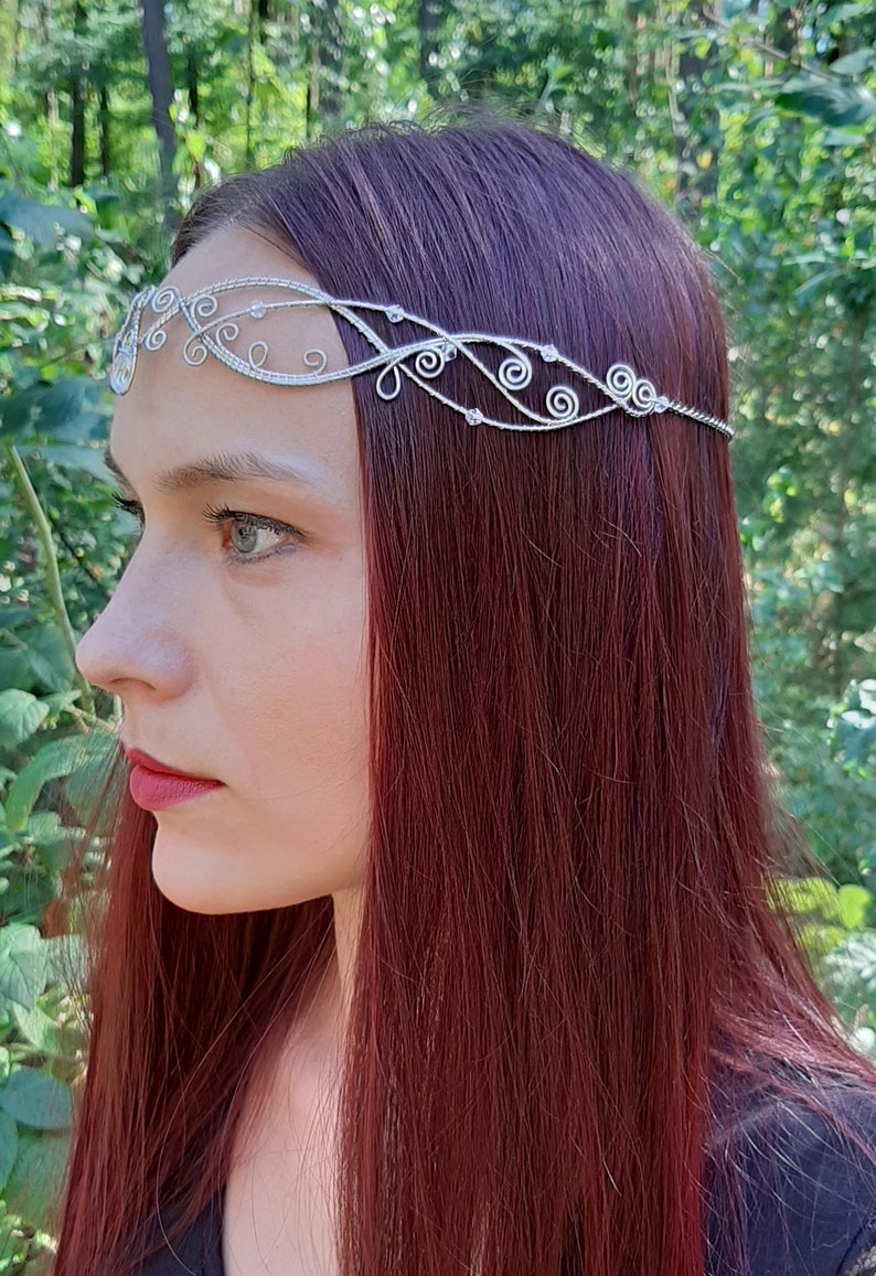 Tiara Elven Tiara Diadem Elvish Tiara Wedding Tiara Elven - Etsy