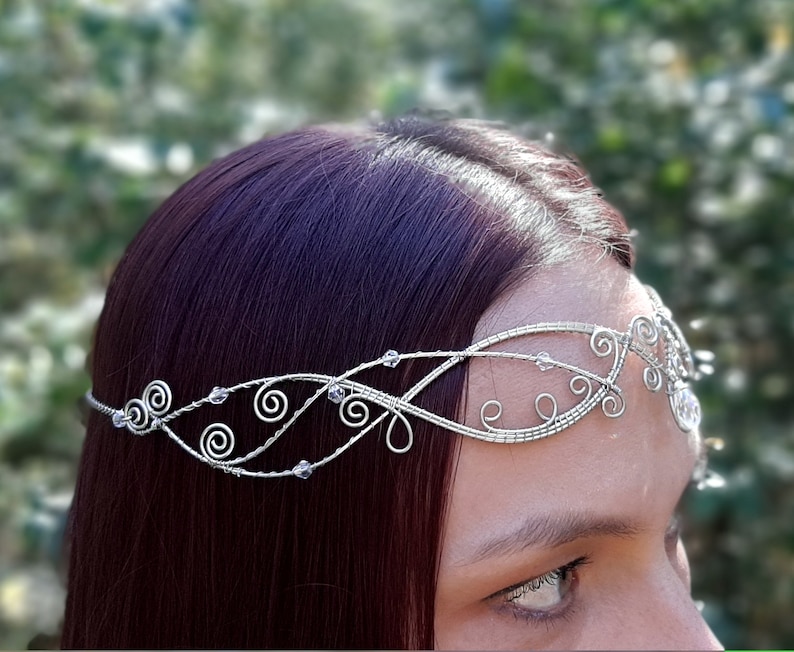 Tiara Elven Tiara Diadem Elvish Tiara Wedding Tiara Elven - Etsy