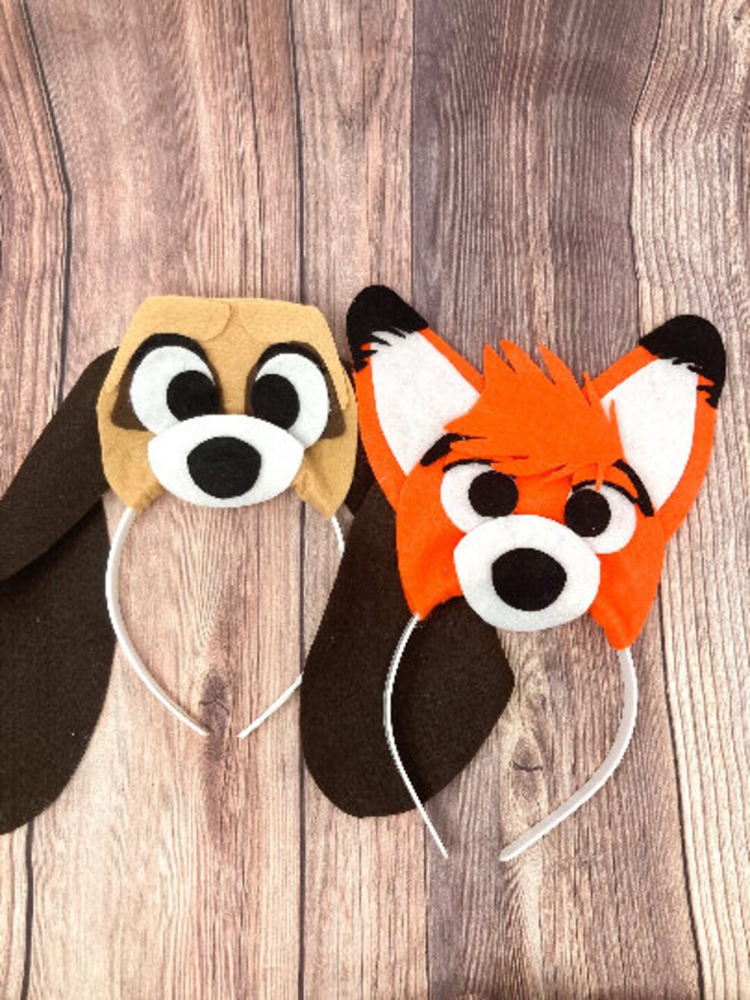 The Fox and the Hound, Fox Headband, Hound Headband, Costume - Etsy