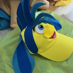 Flounder Fish Hat, Ariel Sidekick, Guppy Hat, Kids Hat, Easy Halloween ...