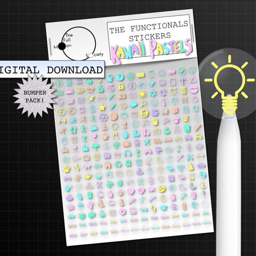 Goodnotes Digital Stickers Ipad Planner Stickers Precropped - Etsy