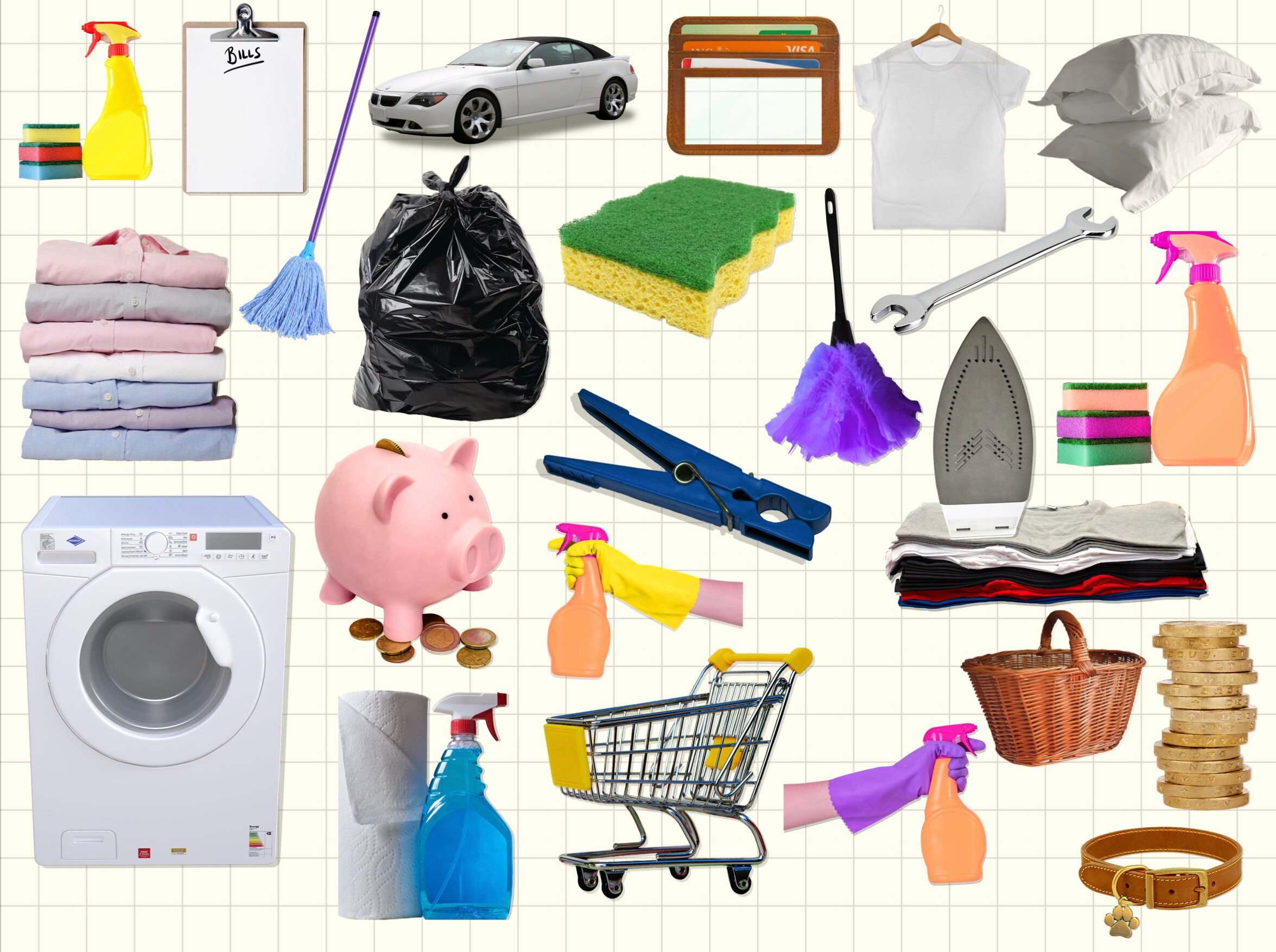 The Housekeeping DIGITAL Planner Stickers. 24 Realistic Chores - Etsy