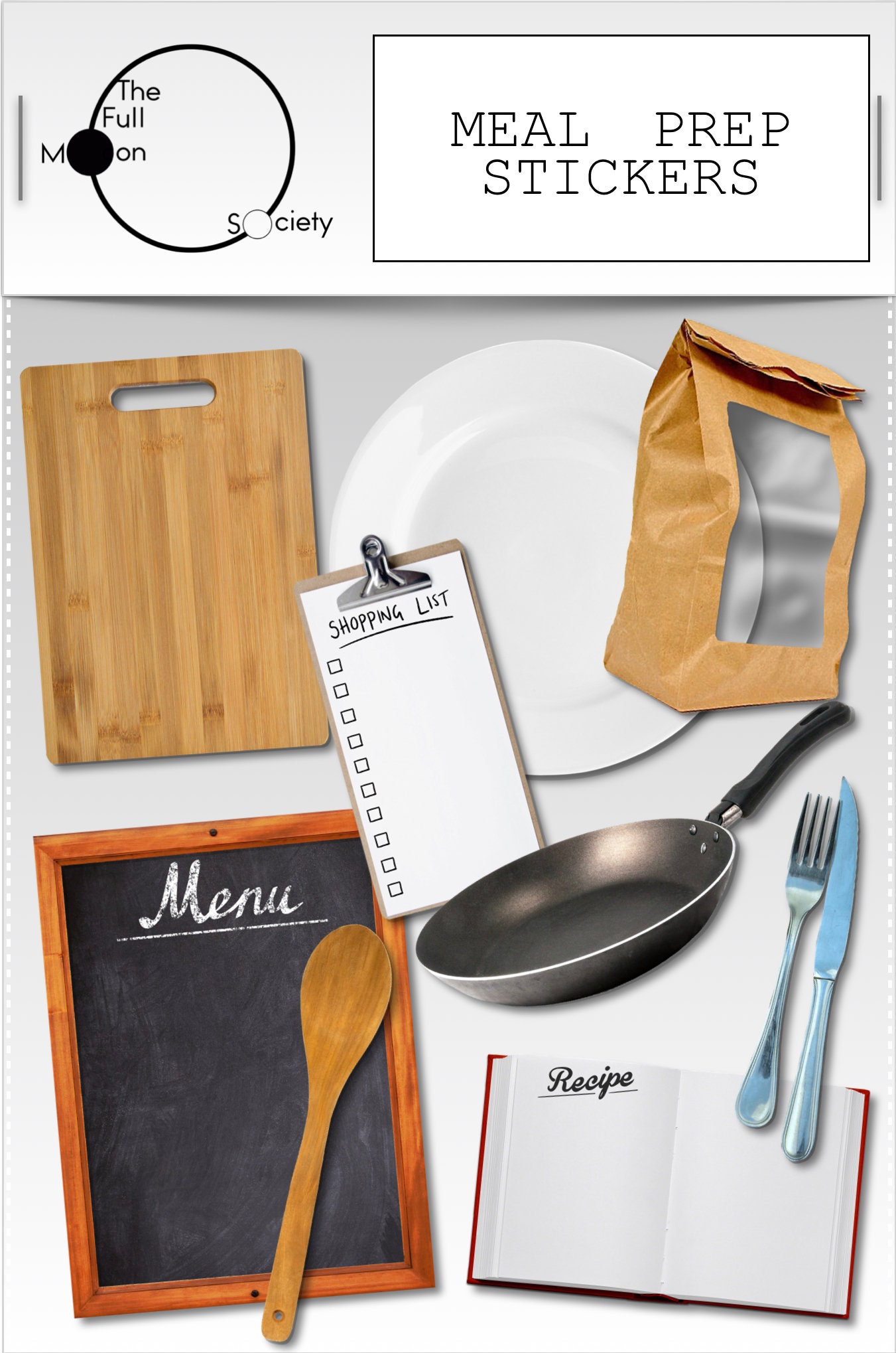 The Meal Prep DIGITAL Planner Stickers.9 Realistic Food - Etsy